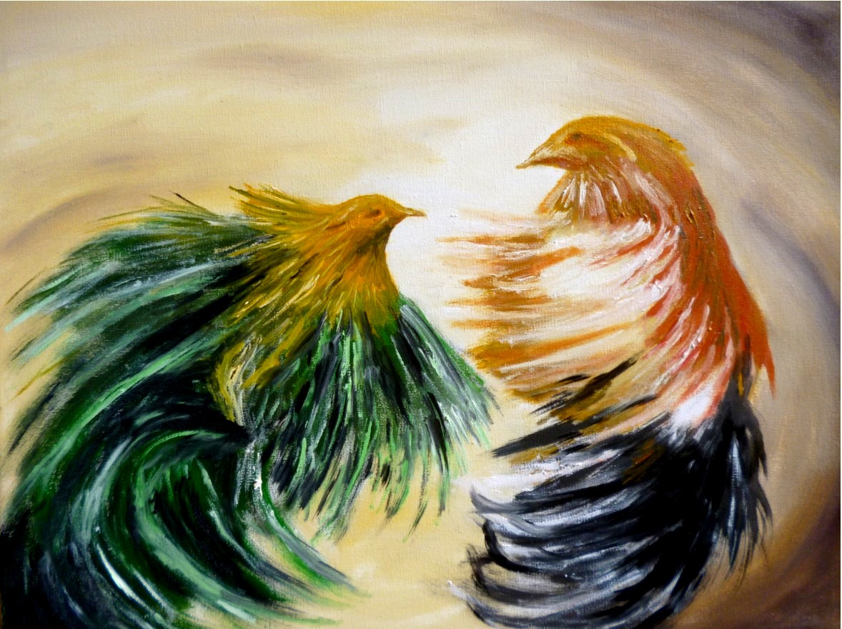 Lumiart-Enrique Colmenares Leith.....desde Costa Rica: "Dos gallos ...