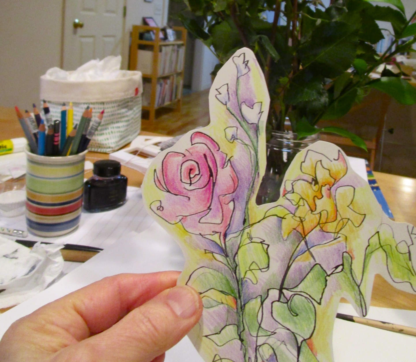 Sketchbook Wandering : Drawing Lesson: The Graphic Mark & Roses