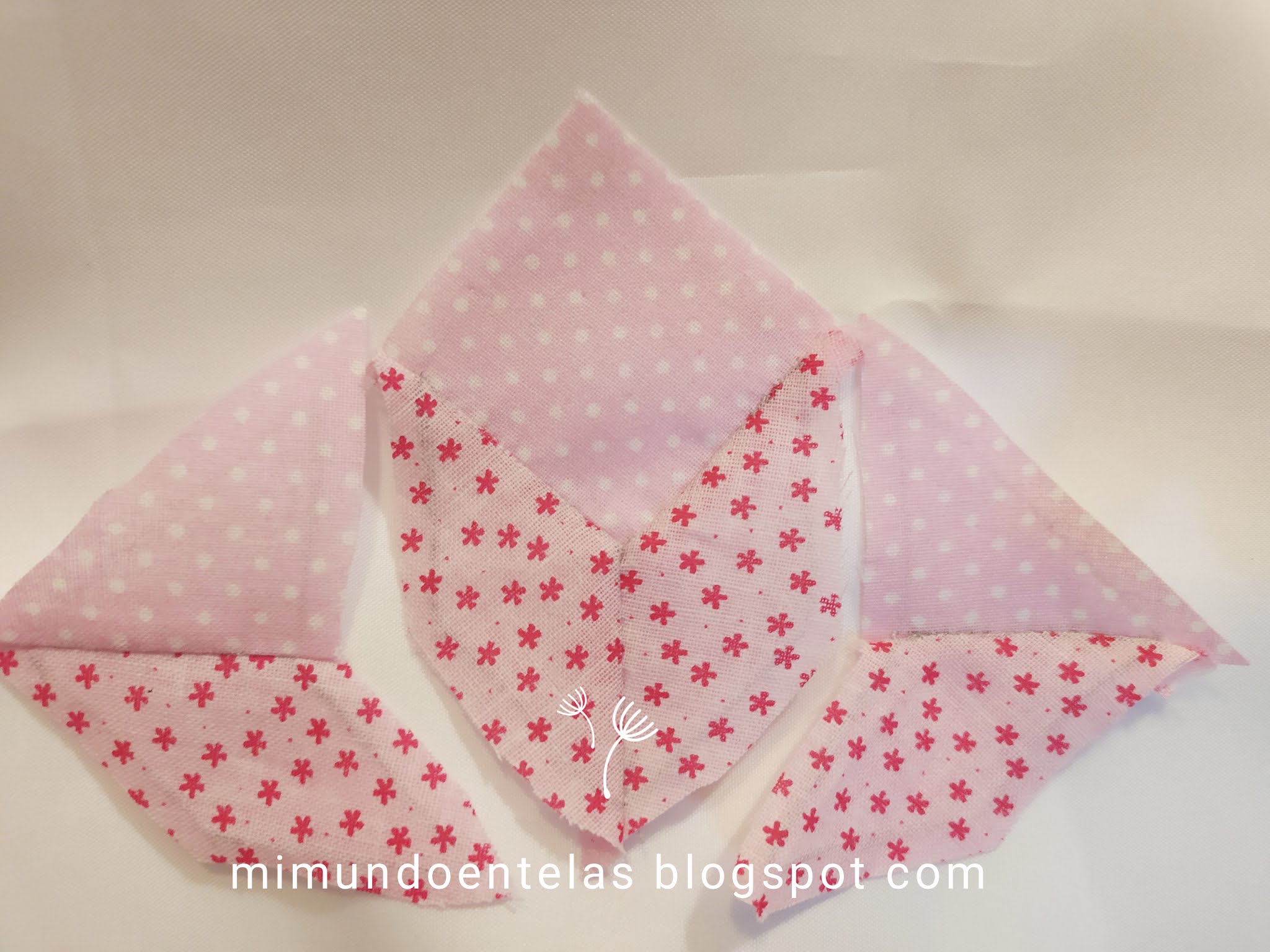 mimundoentelas.com: Patchwork tutorial: Flor de lis