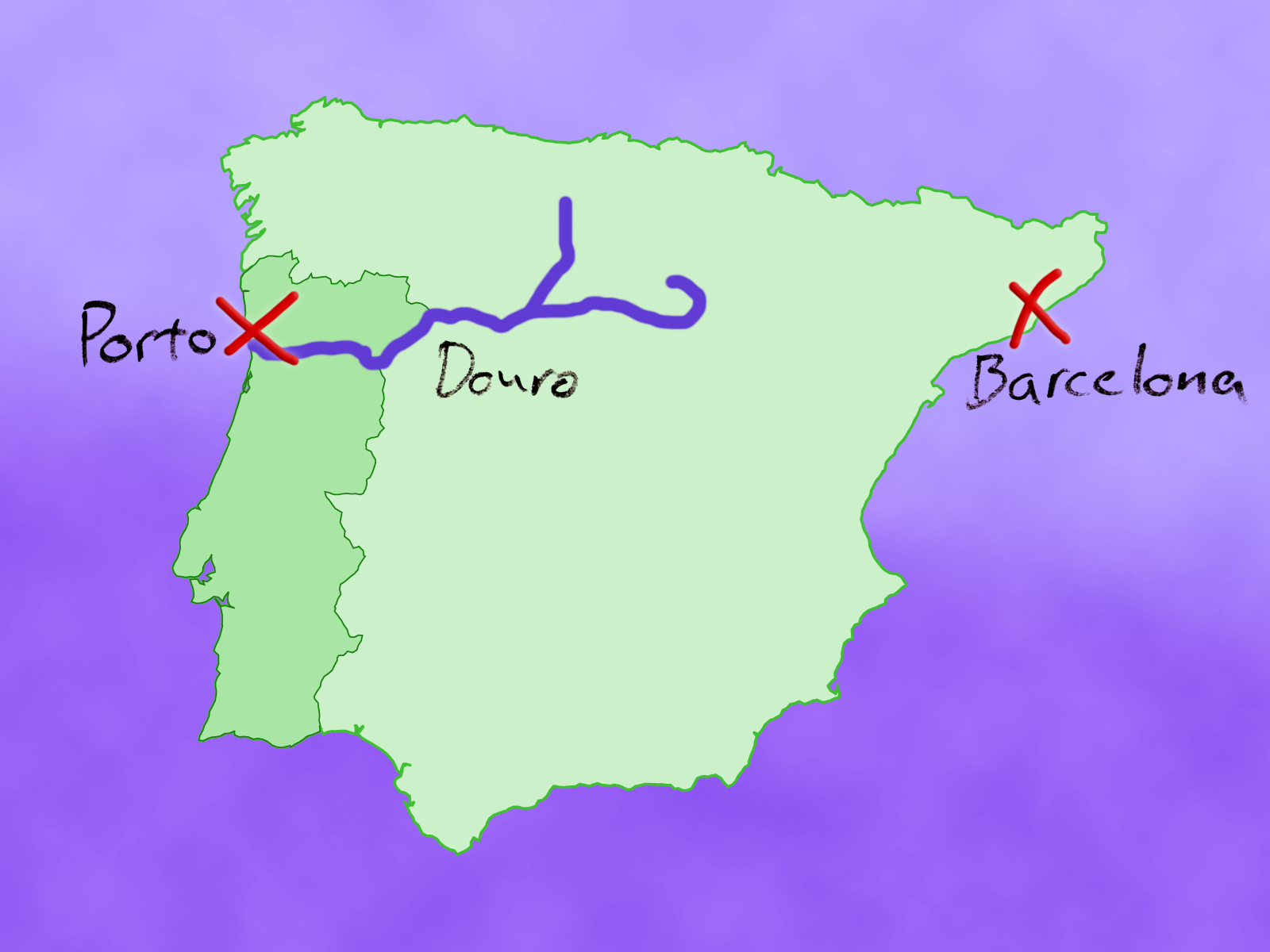 Rio Douro No Mapa