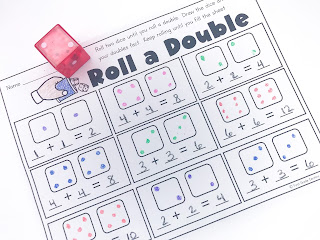 Doubles Facts in Math: Addition Fluency Strategy - First Grade Centers ...