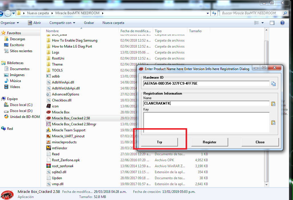 Cosas informaticas: BOX CRACK