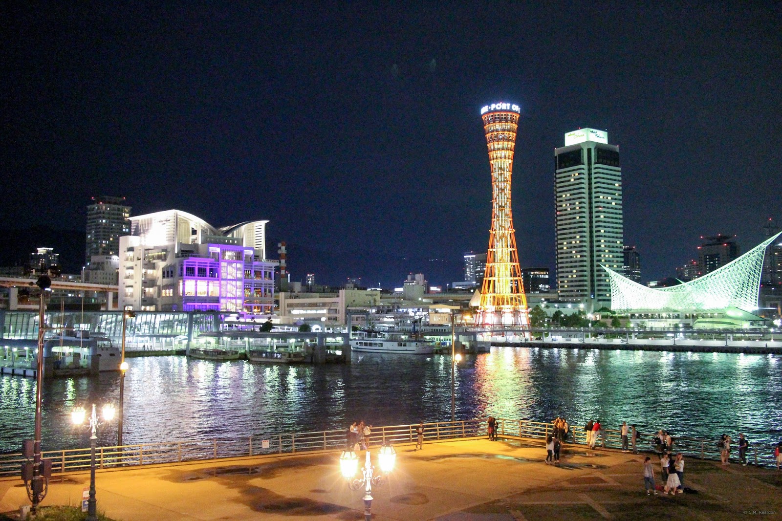 Hop. Spice. Travel.: Kobe Harborland Waterfront at Night