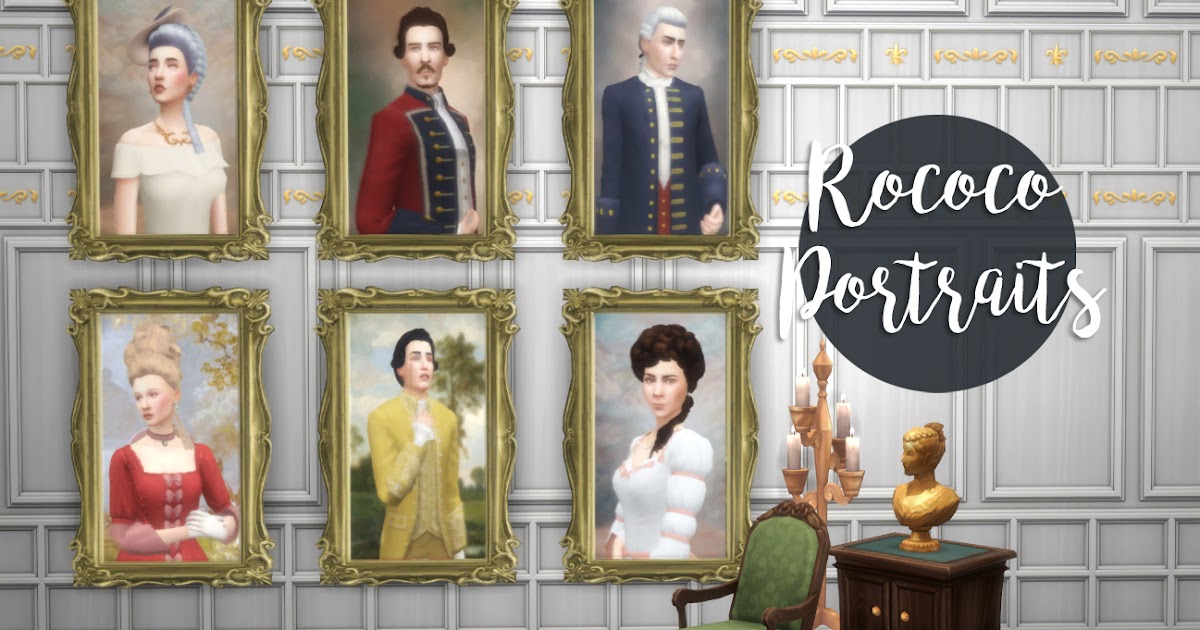TS4: Rococo Portraits | History Lover's Sims Blog