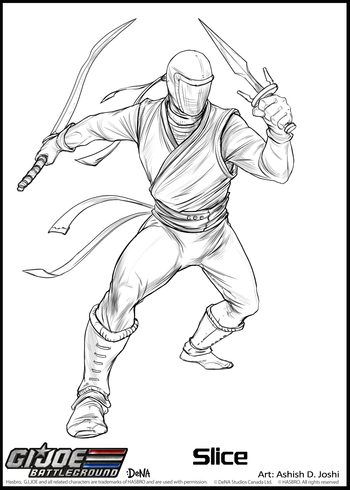 ATOMIC HERMIT: G.I.JOE Battleground line Art