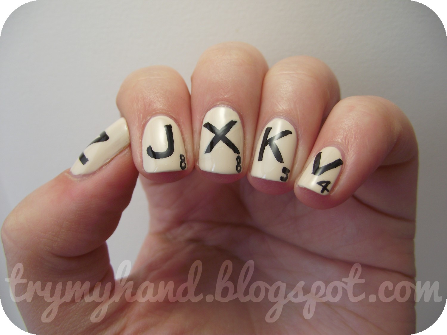 Try My Hand: Alphabet Nail Art Challenge : L for Lettering