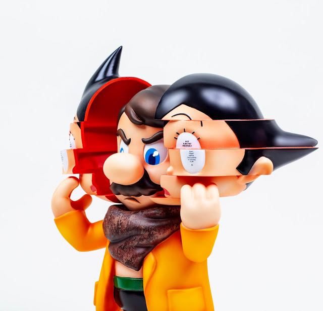 Super Punch: Total Recall x Super Mario x Astro Boy vinyl toy