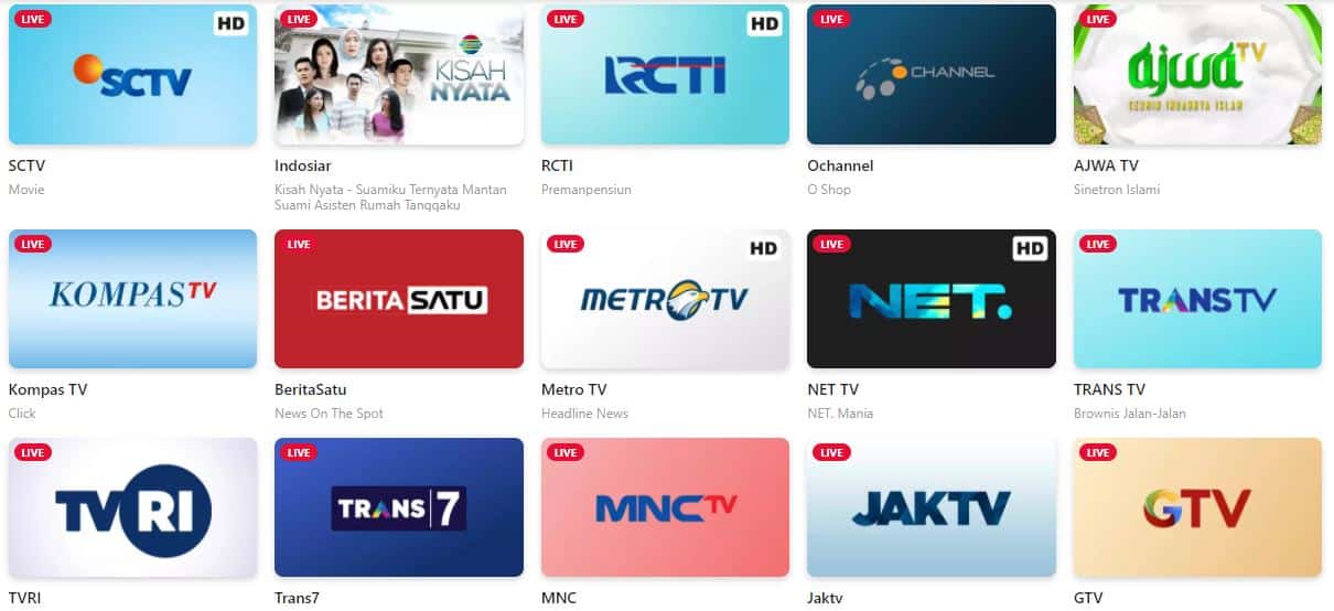 Cara Nonton TV di HP Android Gratis Tanpa Aplikasi - Review Teknologi Sekarang