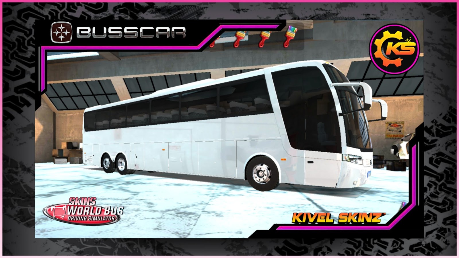 Skins World Bus Driving - Busscar Jumbus 360 - Skins Bases Templates