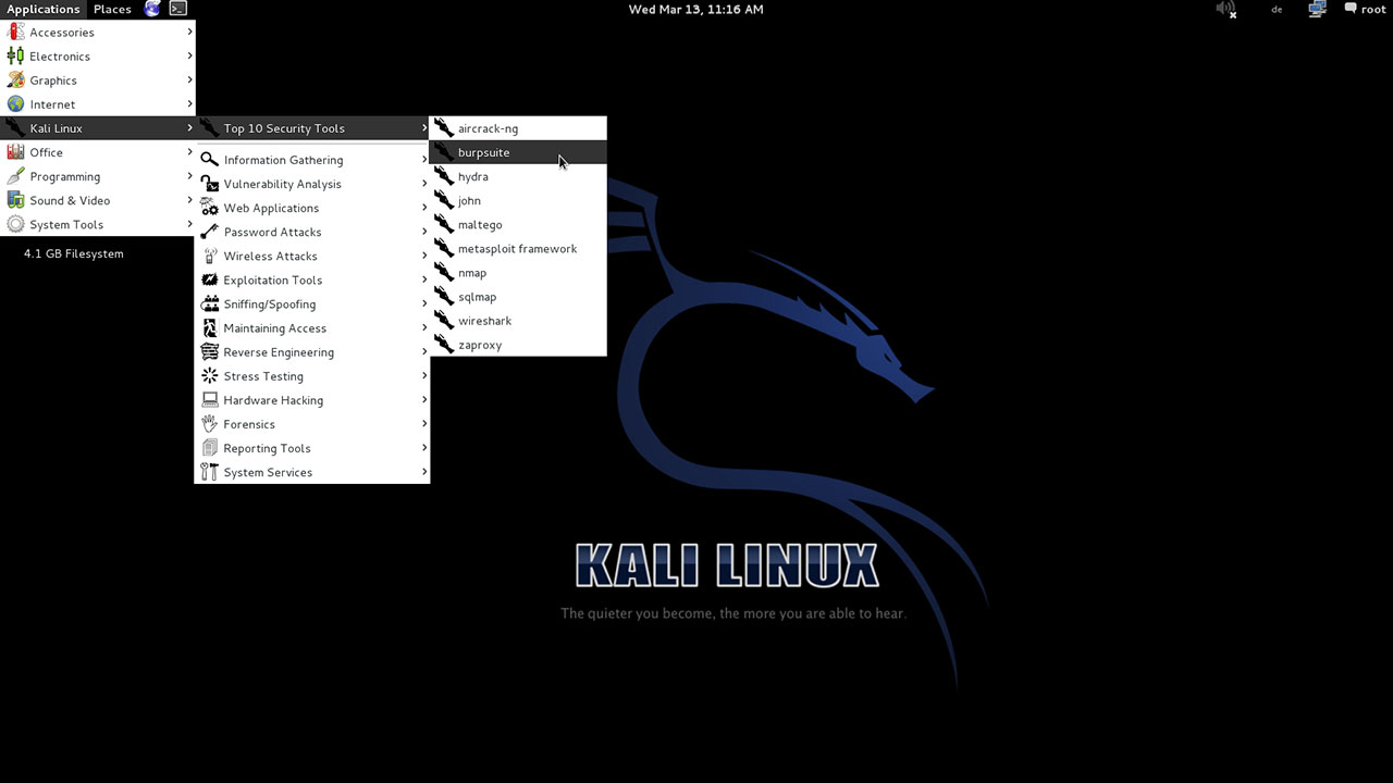 Update Backtrack Kali Linux 1 0 3 Released With Built In