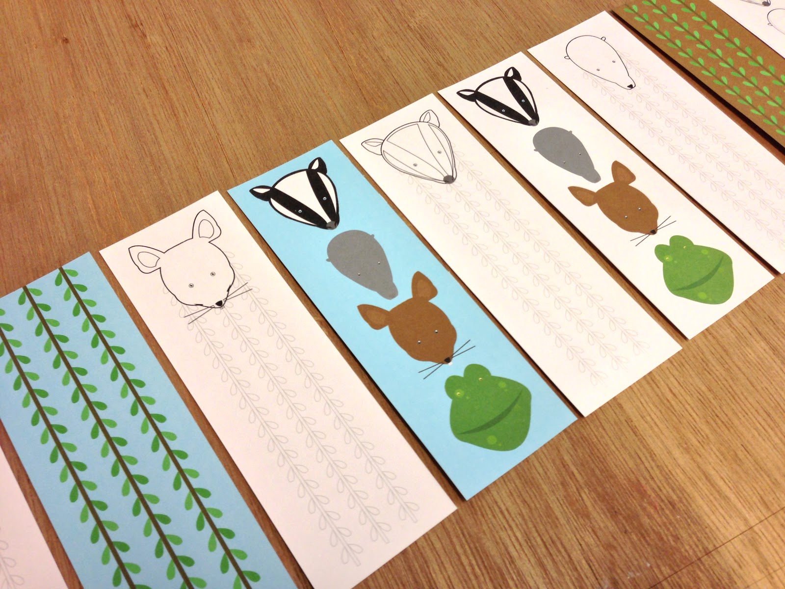 Design practice: Puffin Wind in the Willows brief bookmarks