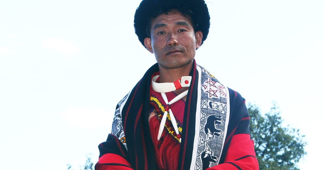 Ao Naga Man in Ao Traditional Shawl