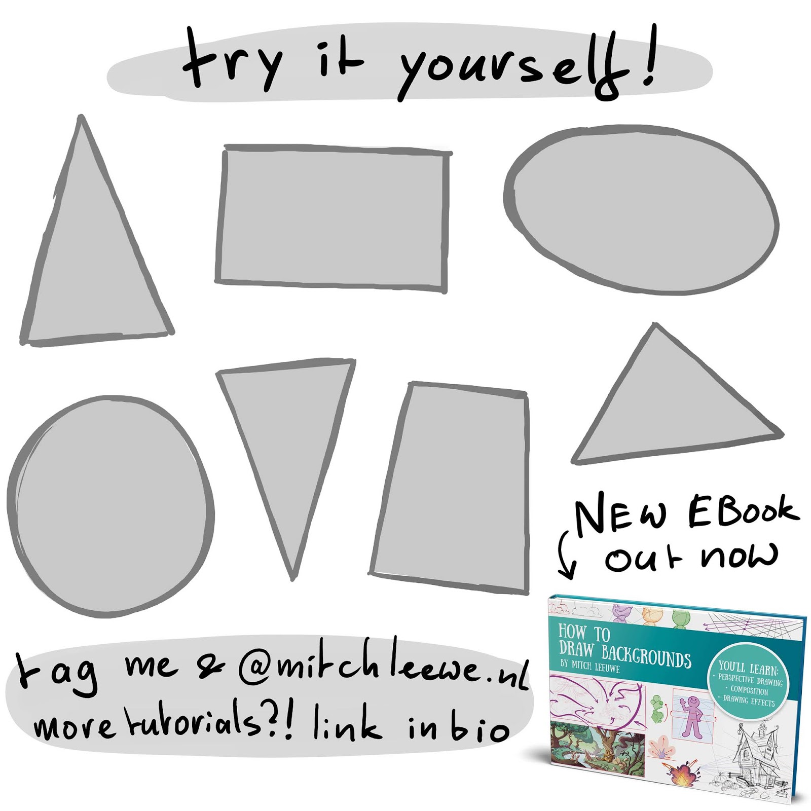 Learning drawing principles: shapes