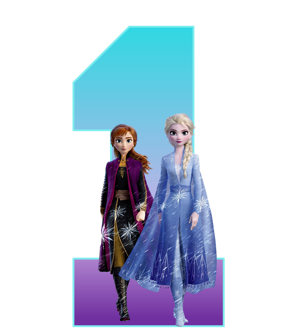Kits imprimibles gratis : Números Frozen para imprimir