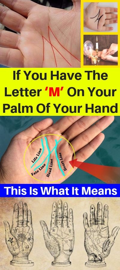 If You Have A Letter ‘M’ On The Palm Of Your Hand, This Is What It Means
