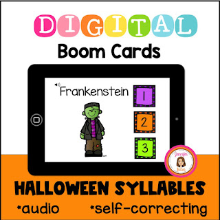 Finally in First: Freebie and Halloween Boom Cards