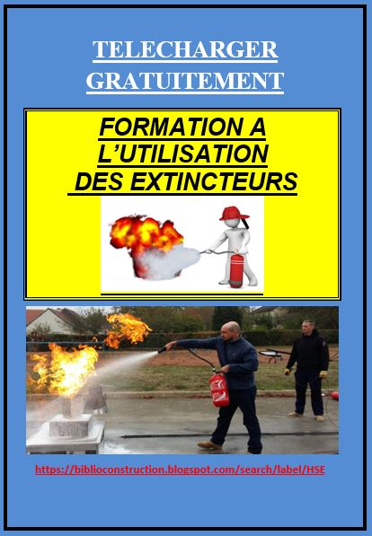 FORMATION A L'UTILISATION DES EXTINCTEURS - Livres et Documents ...