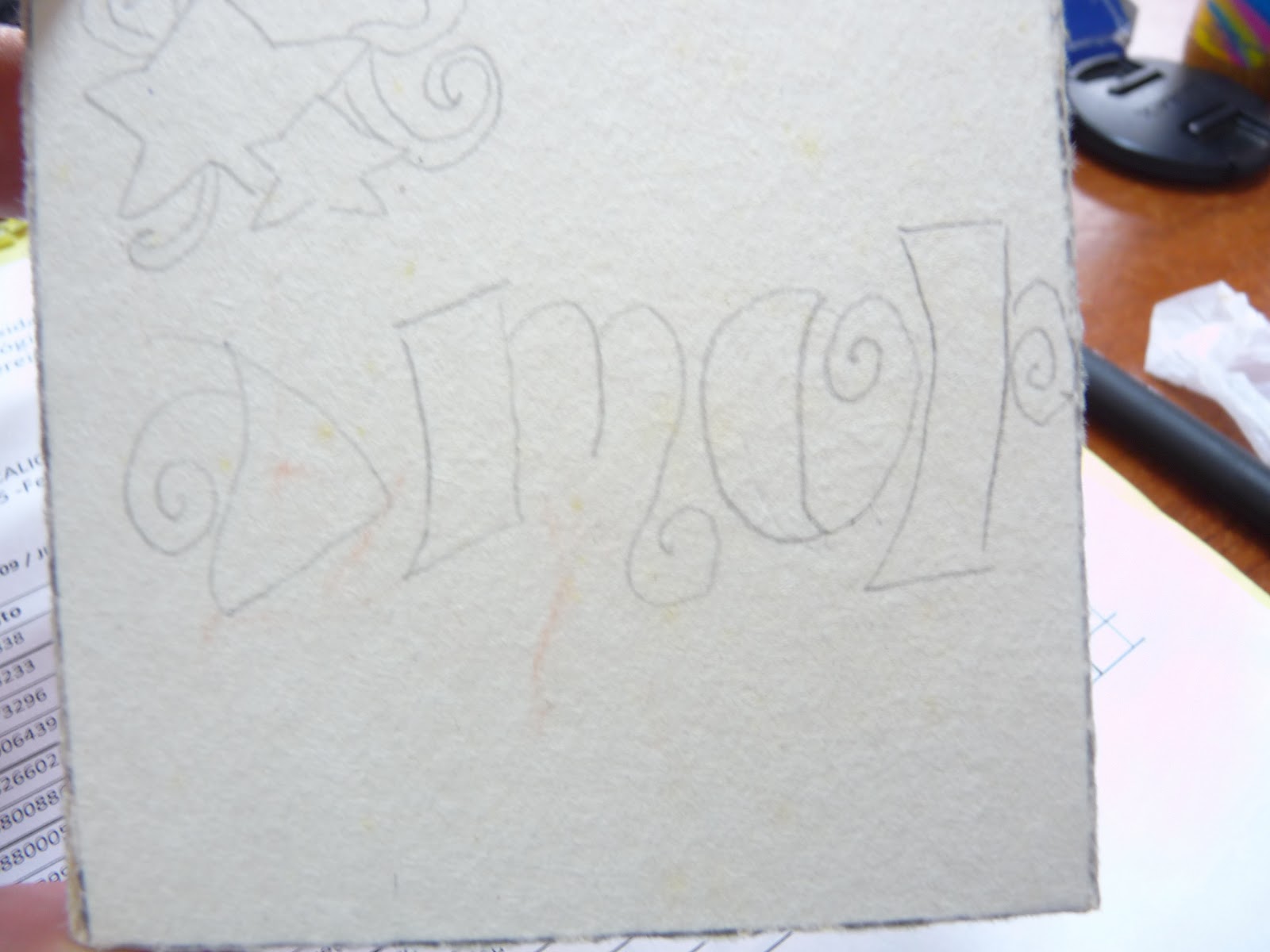 caligrafia, arte y diseño: Cajas decoradas con letras: el diseño