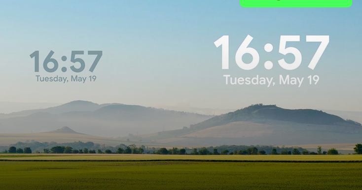[Rainmeter] Minimal clock v1.1