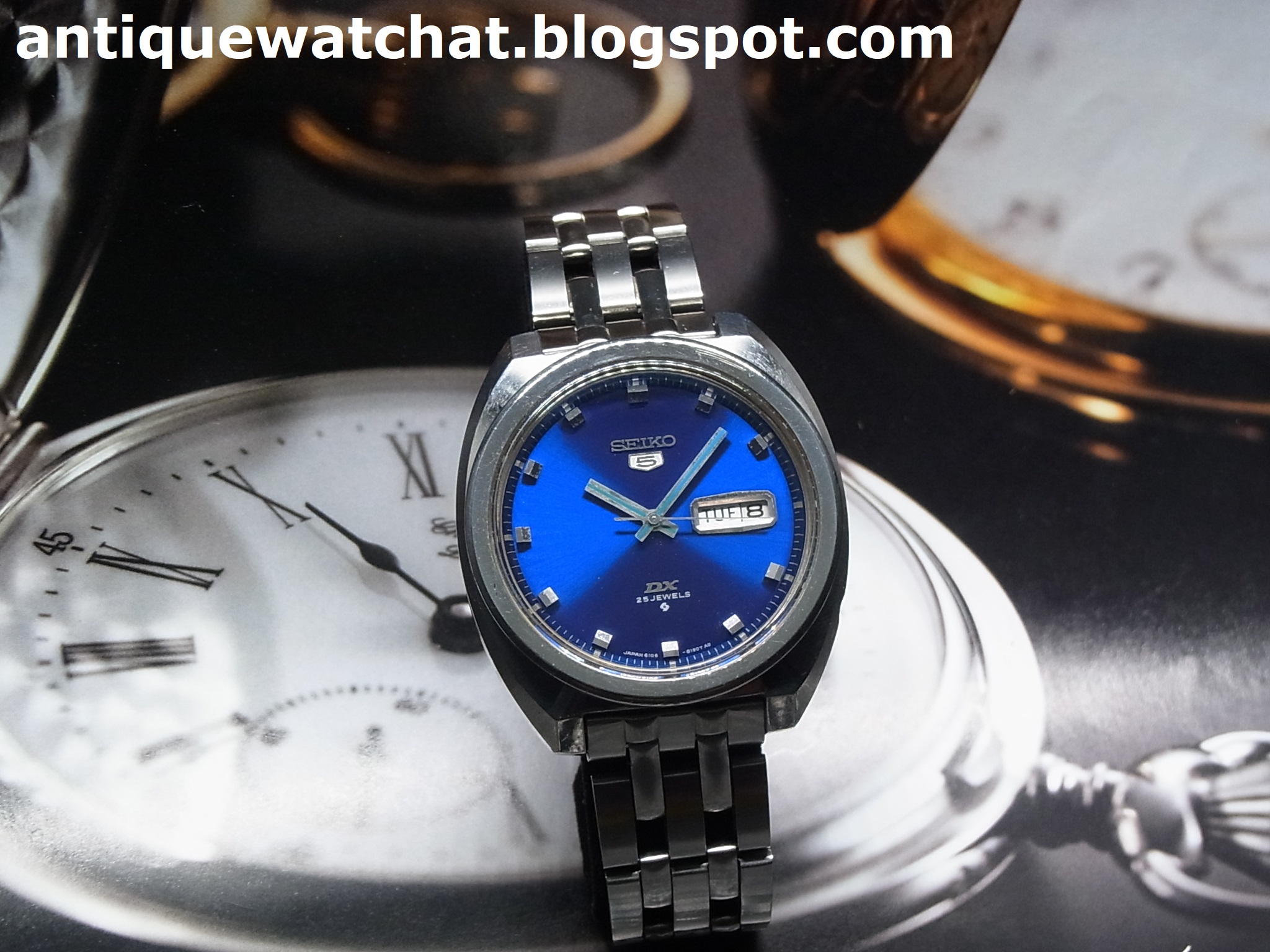Antique Watch Bar: SEIKO 5 DX AUTOMATIC 25 JEWELS 6106-8180 S5A141