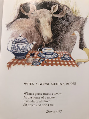 Momo celebrating time to read: When a Goose meets a Moose Poems for ...