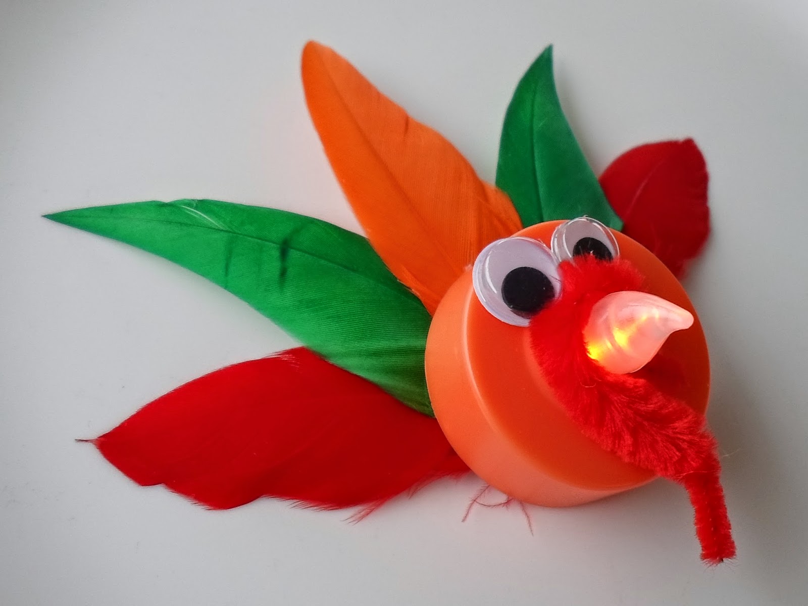 Happier Than A Pig In Mud: Tea Light Turkeys-Battery Operated Kids Craft