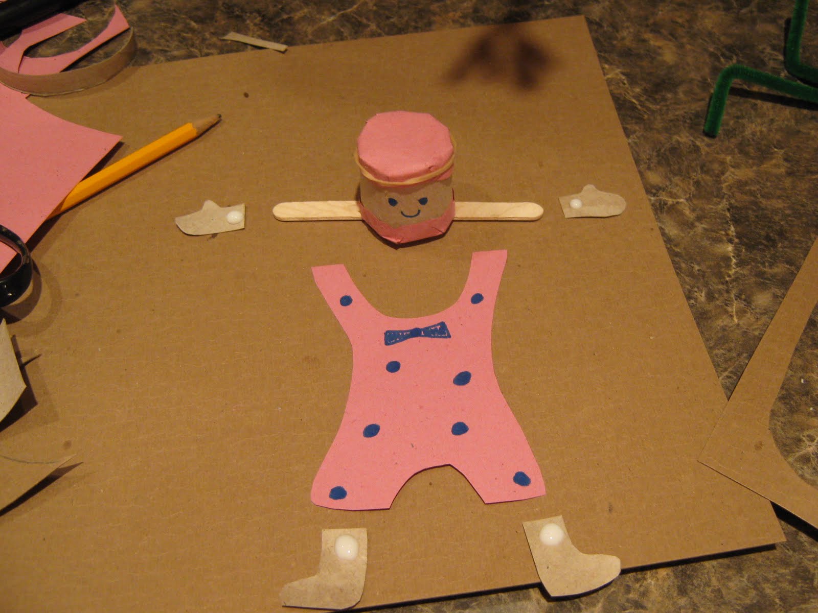 Almost Unschoolers: Flippy Acrobat Toy Craft for Sandy's Circus