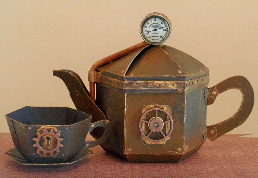 Esselle Crafts: Steampunk Tea Set
