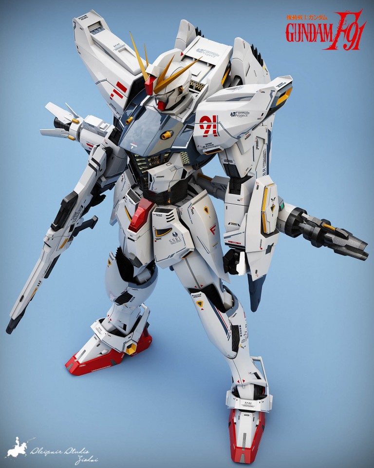 GUNDAM GUY: Gundam F91 - Digital Images by Ziodai