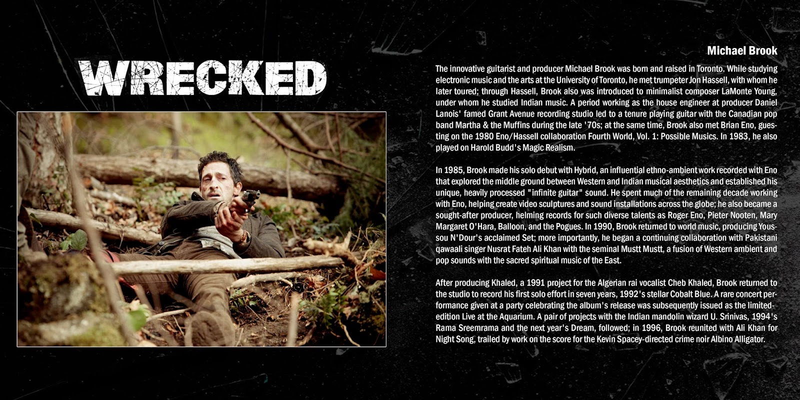 Soundtrack List Covers: Wrecked (Michael Brook)