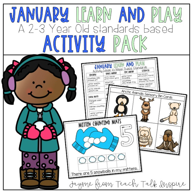 January Learn and Play Resource Guide and Activities for 2-3 Year olds ...