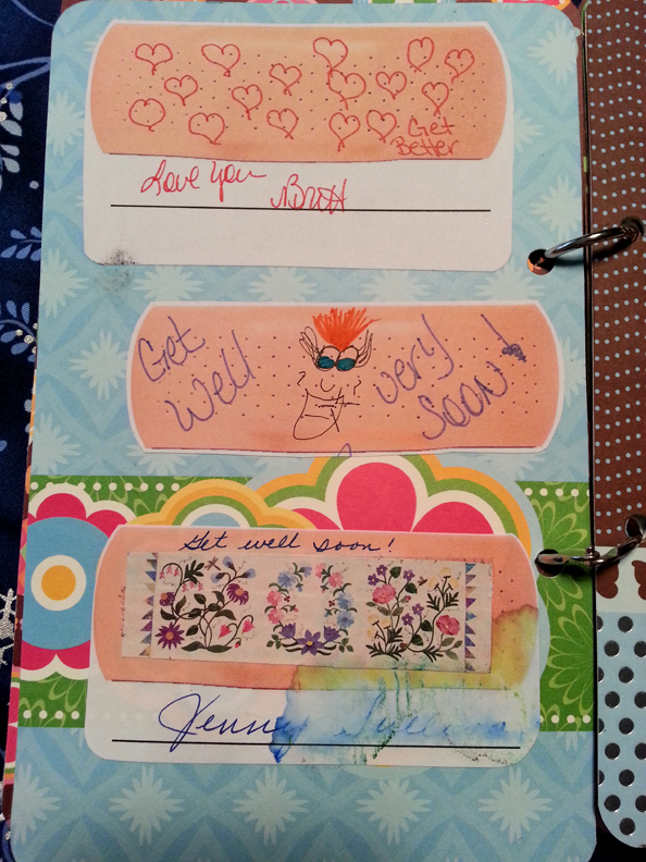 tanglebucket • • • •: Get-well wishes for Mimi (the band-aid project)