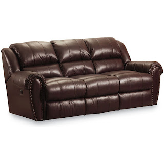 Leather Reclining Sofa: Lane Leather Reclining Sofa