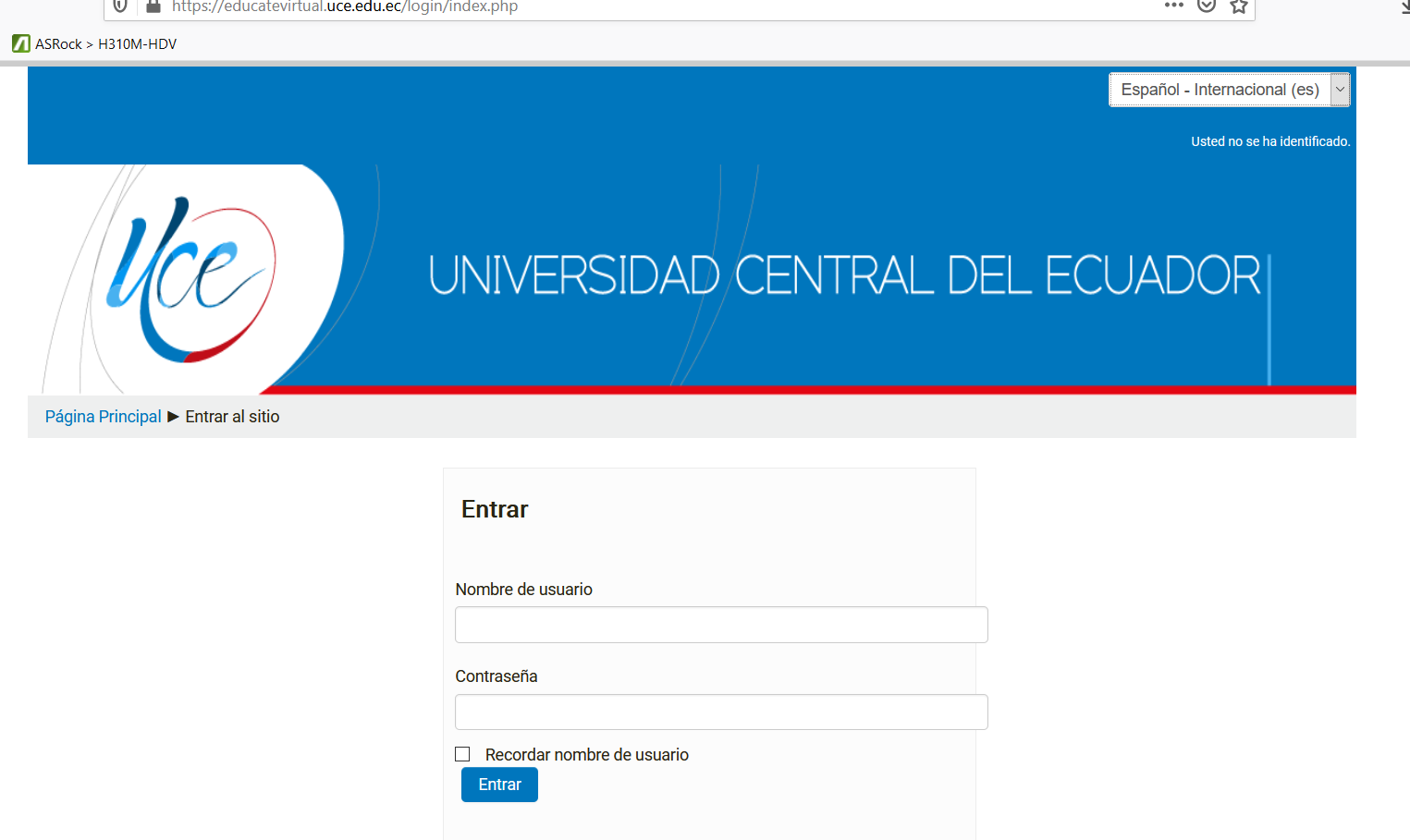 UCE-DTIC: Plataforma Educativa Virtual Moodle, 2020-2020