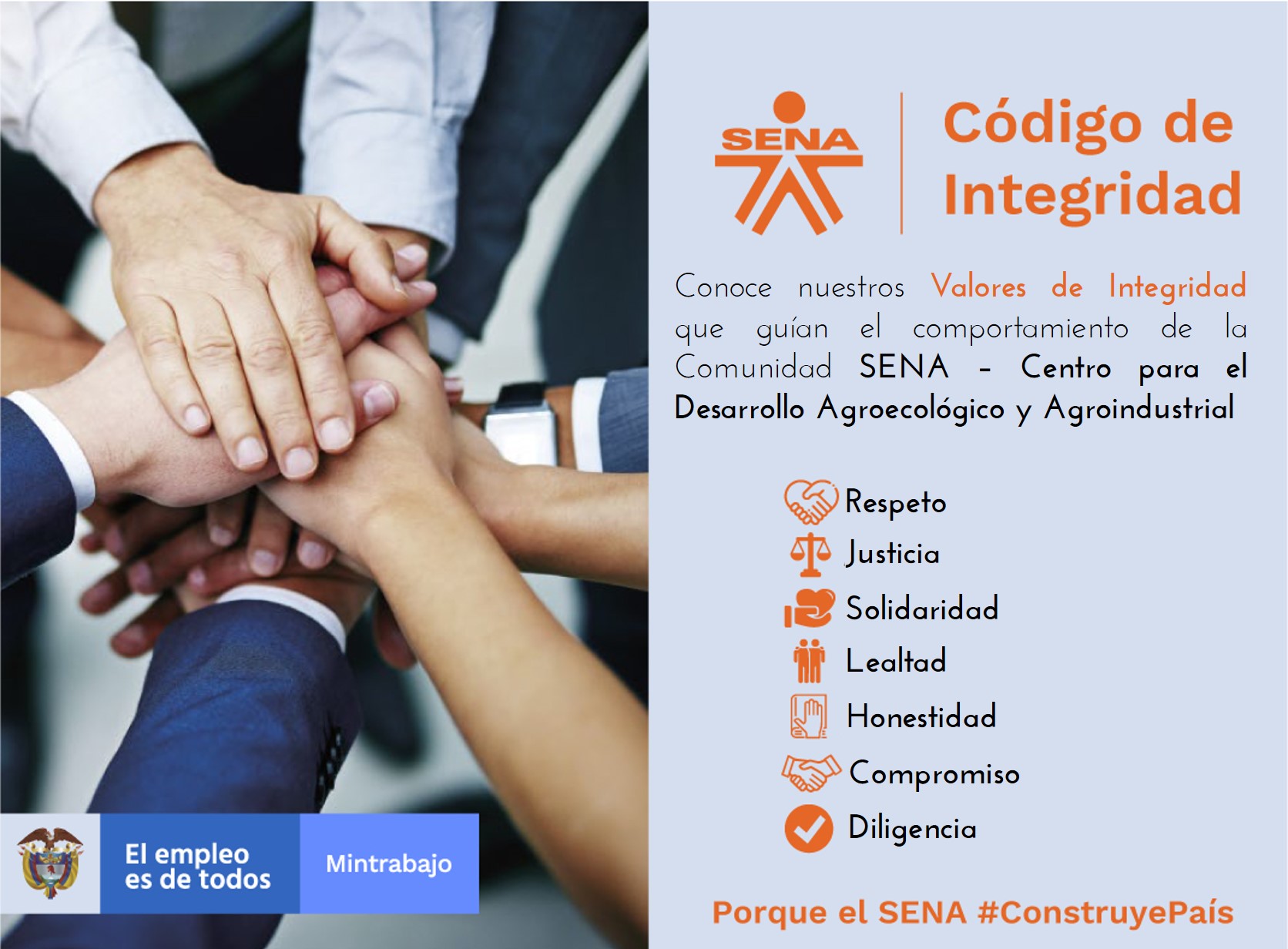 SENA Regional Atlántico: Valores de Integridad SENA