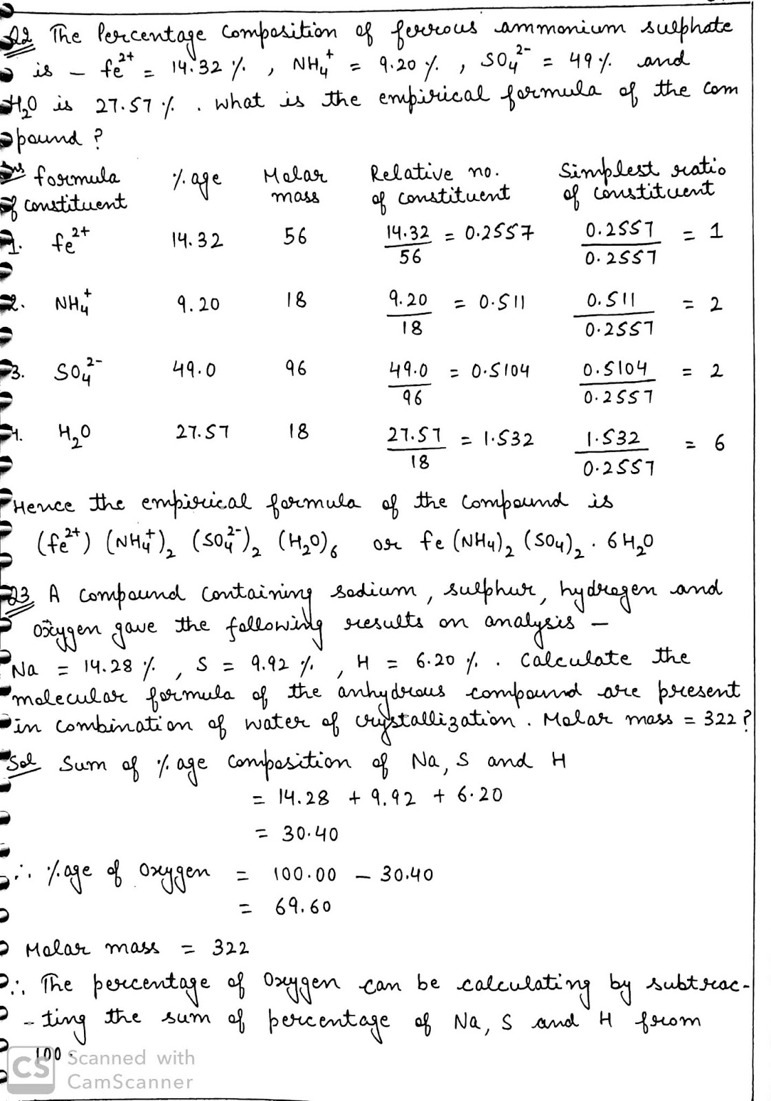 Some Basic Concept of Chemistry Handwritten Notes for 11th Chemistry