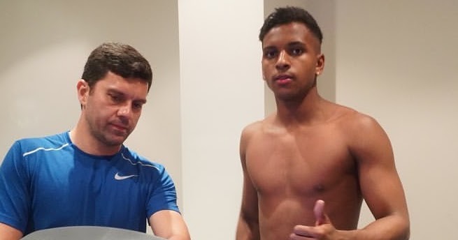Footballers in underwear: RODRYGO