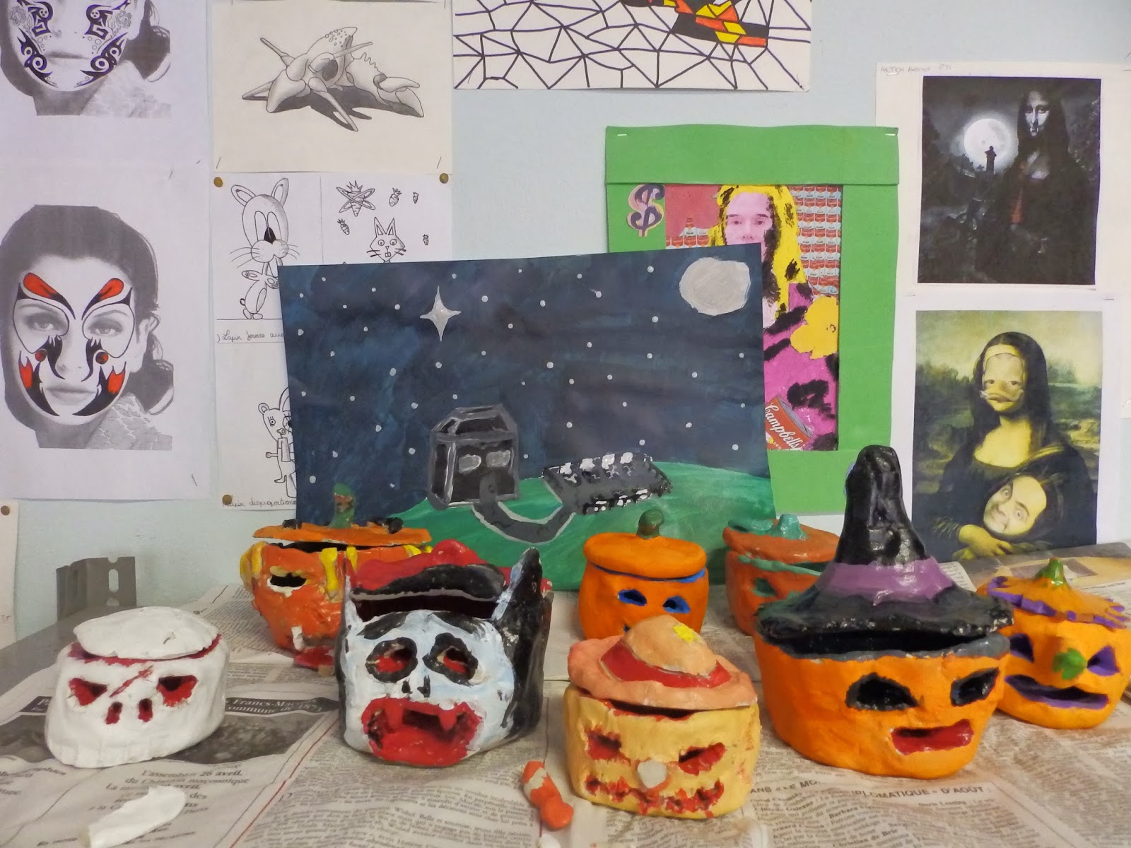 LES ARTS PLASTIQUES au lycée Comte de Foix: Scary Halloween