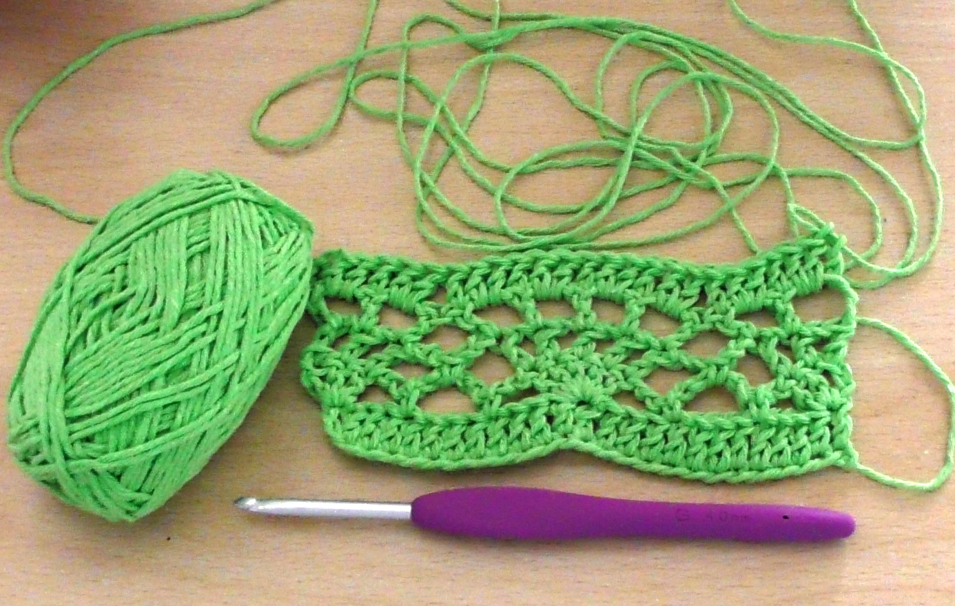 Linda's Crochet Nook: Fan Lace Left Handed Tutorial