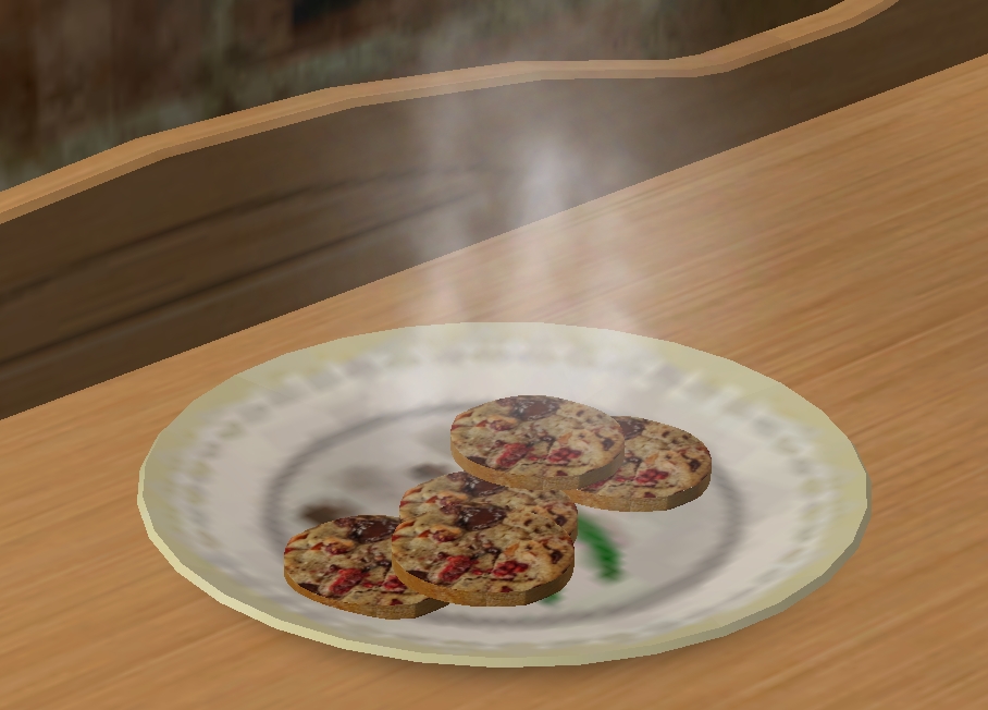 TheNinthWaveSims: The Sims 2 - Raspberry Almond Chocolate Chunk Cookies