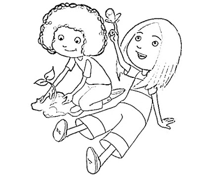 Milly And Molly Colouring Pages Sketch Coloring Page