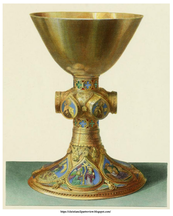 Illustration of an ornate Communion cup... | Christian Clip Art Review