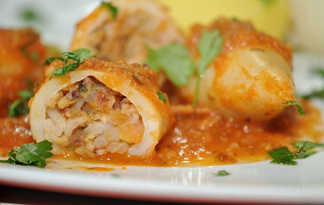 Os Pratos do Dia: Lulas Recheadas