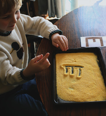 How The Sun Rose: Sand Paper Letters