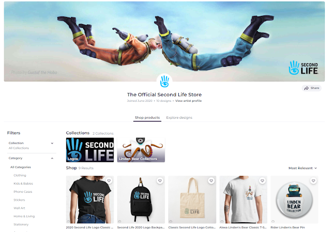 Der offizielle Second Life Merchandise Store ist live!
