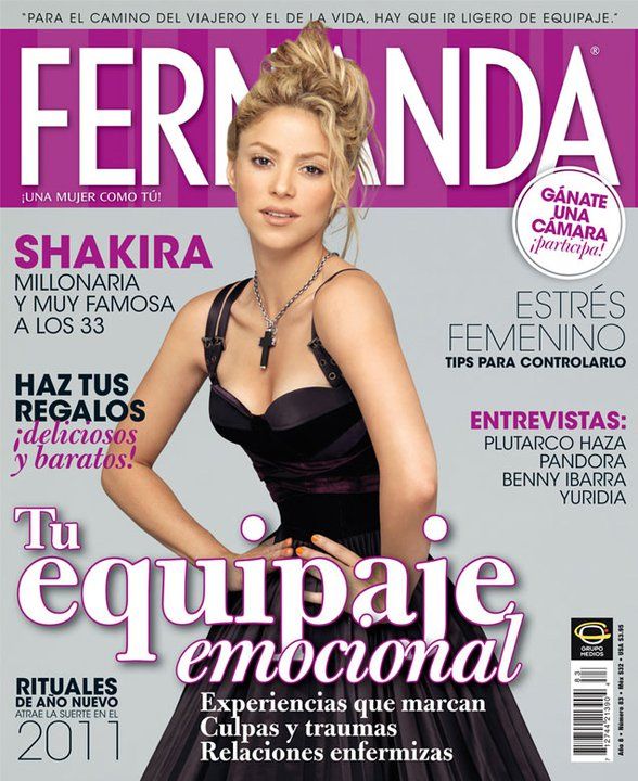 Shakira Hairstyle Trends: Shakira Magazine Cover Pictures