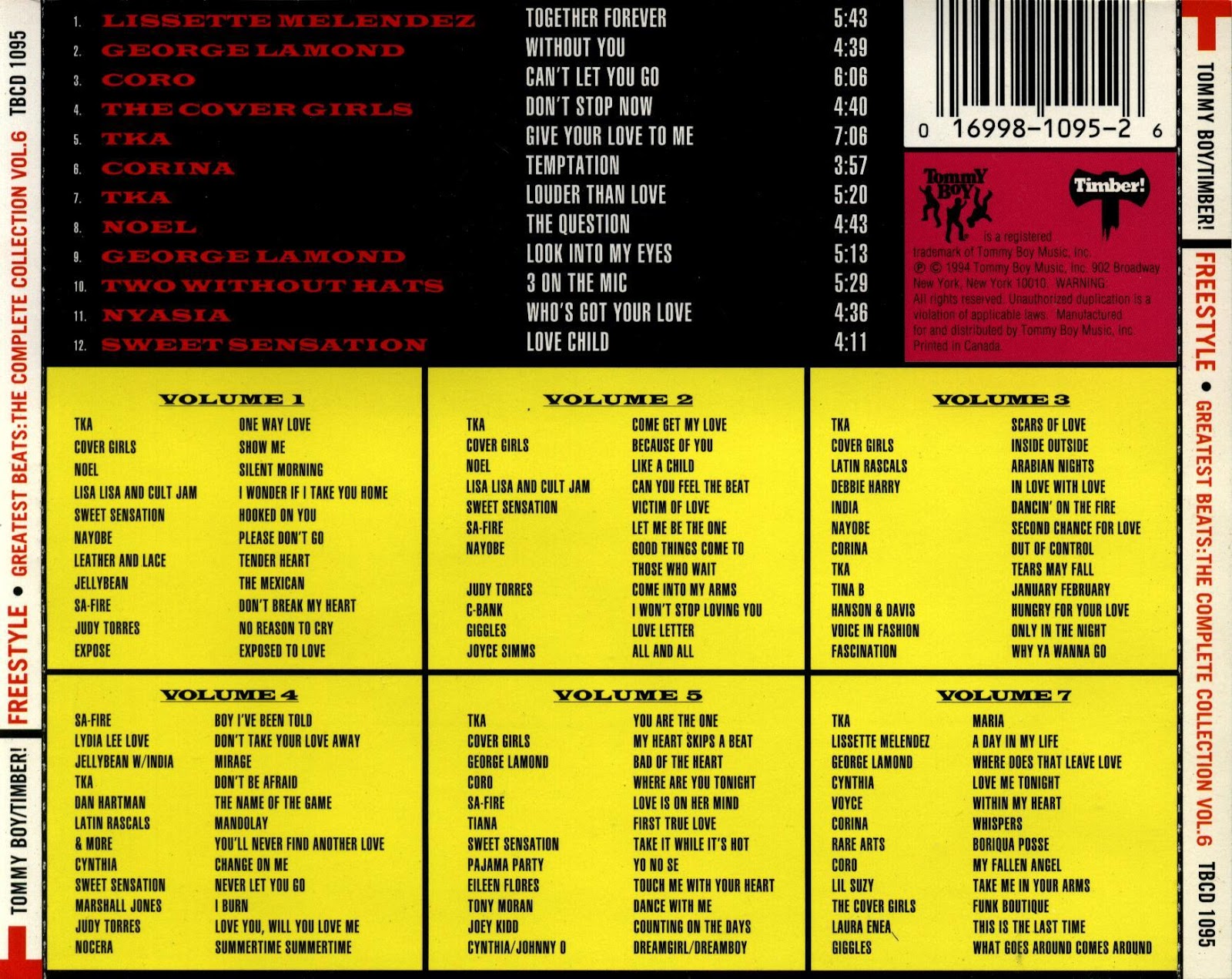 .: Freestyle Greatest Beats The Complete Collection Vol. 6