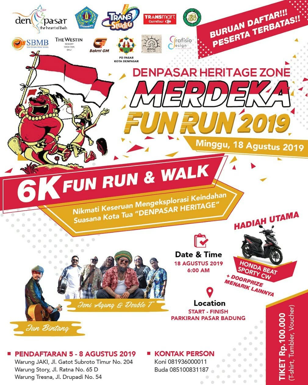 Merdeka Fun Run – Denpasar Heritage Zone • 2019 – LariKu.info
