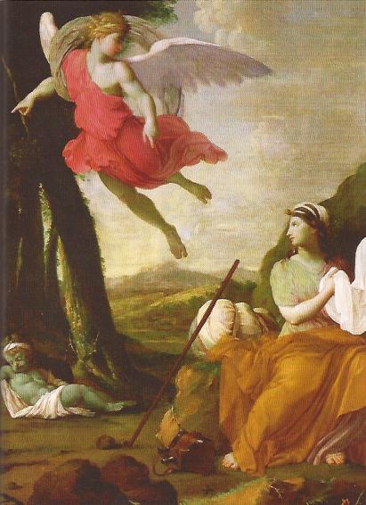 Agar e Ismael salvados por un ángel