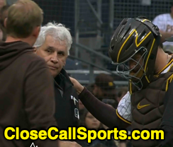 Injury Scout - Larry Vanover Exits Early After Mask Hit | Close Call ...